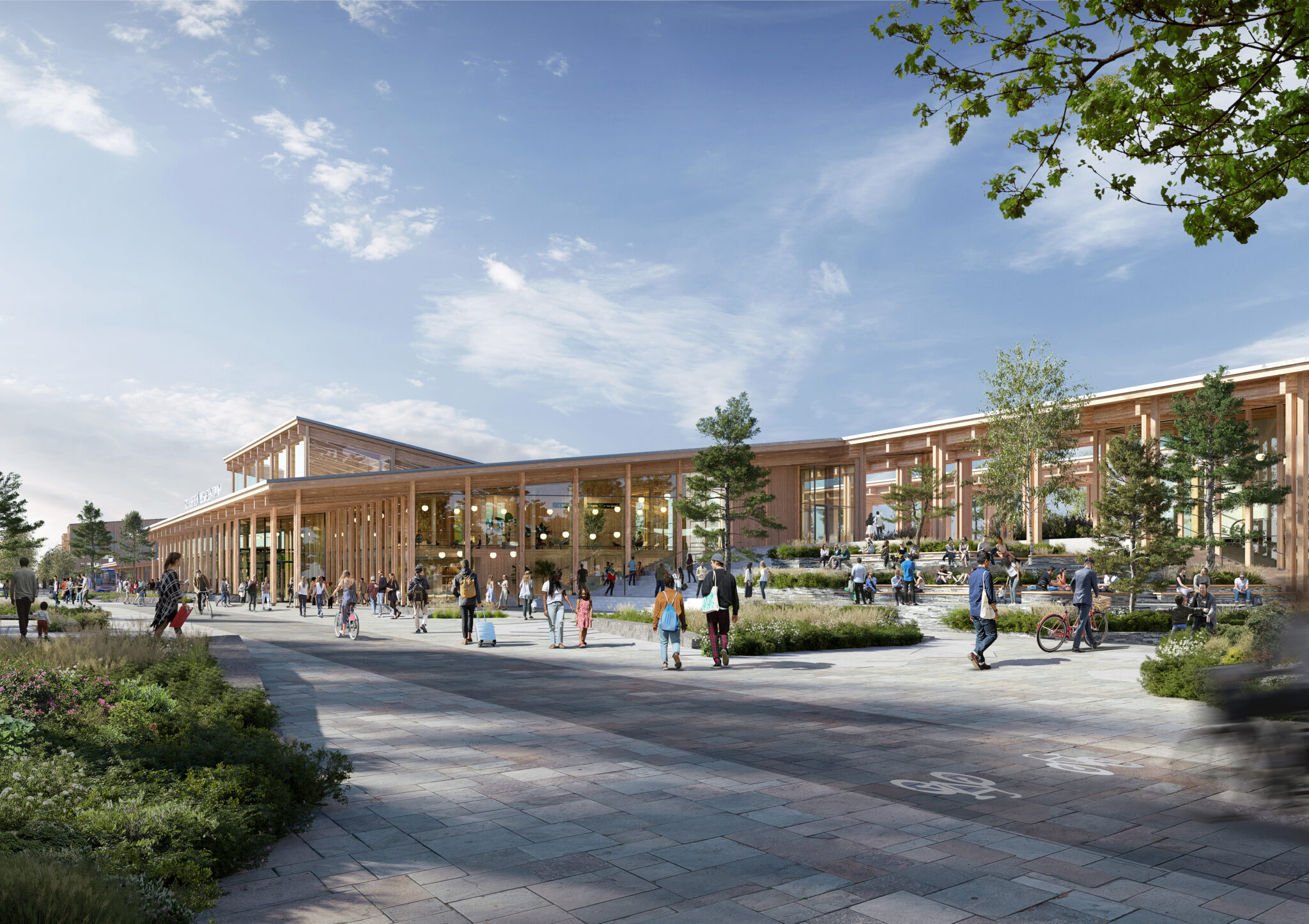 Planerat resecentrum i Skellefteå